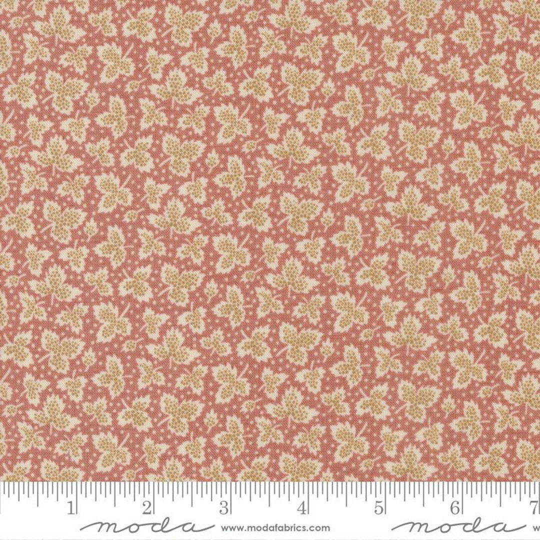 Chateau De Chantilly Clout Leaf Clay by French General for Moda Fabrics ...