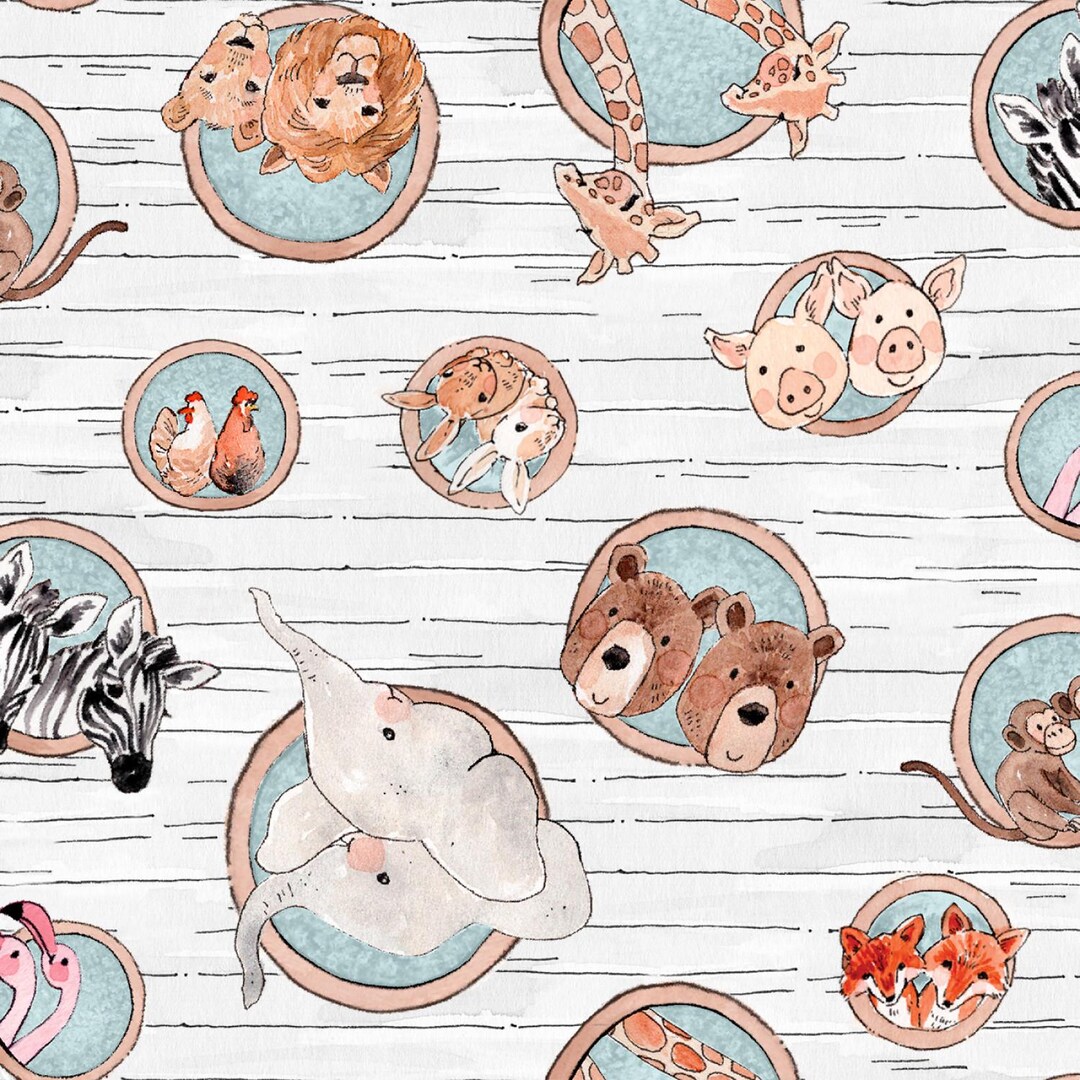 Two by Two Two by Two Gray by Caverly Smith Collection for 3 Wishes Fabric 22232-GRY Fabric Sold ...