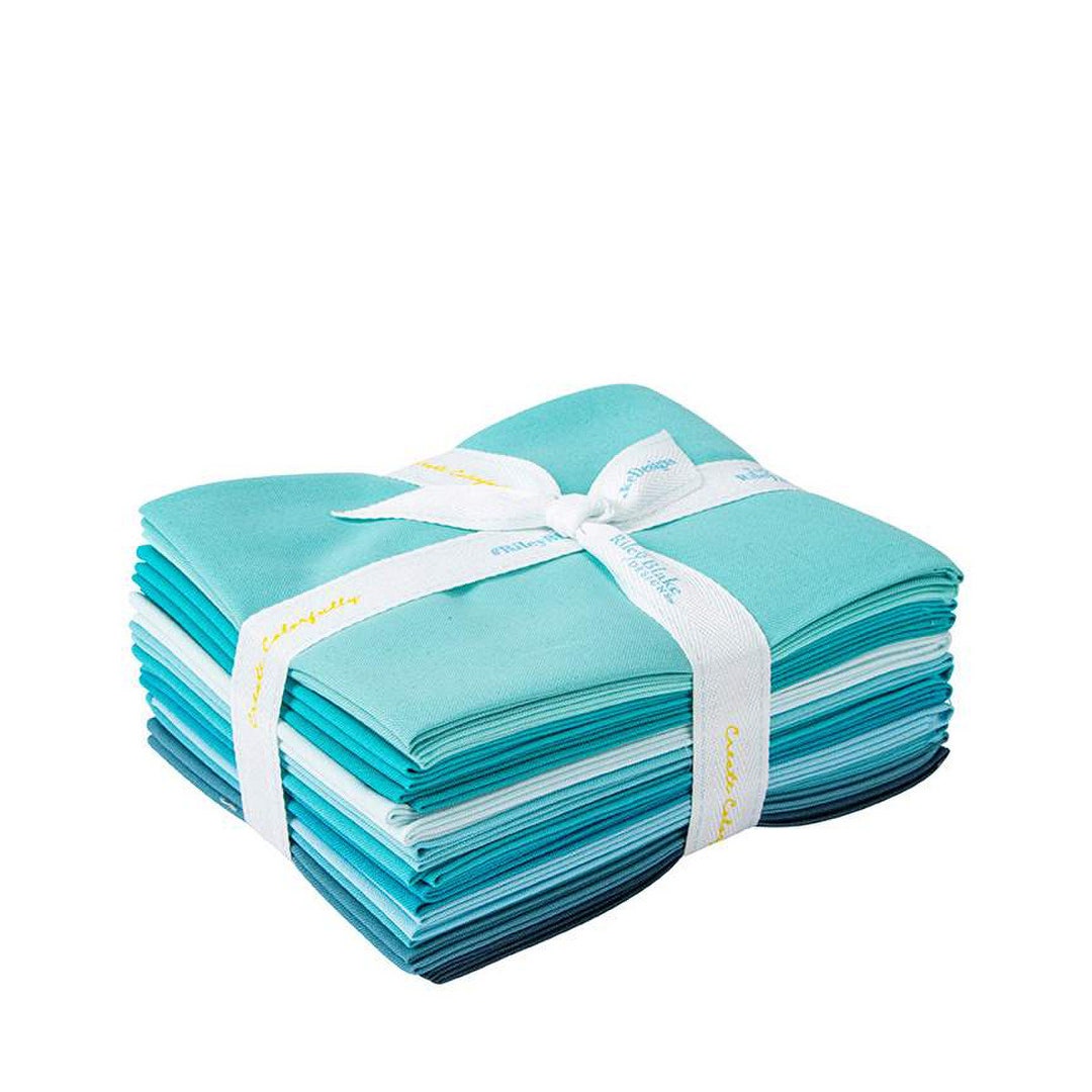 Confetti Cottons Aqua Fat Quarter Bundle 12 Pieces by the RBD Designers ...