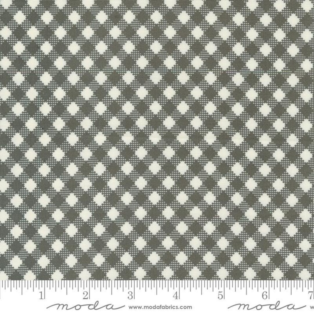 Farmstead Gingham Charcoal by Stacy Iest Hsu for Moda Fabrics 20907 16 ...