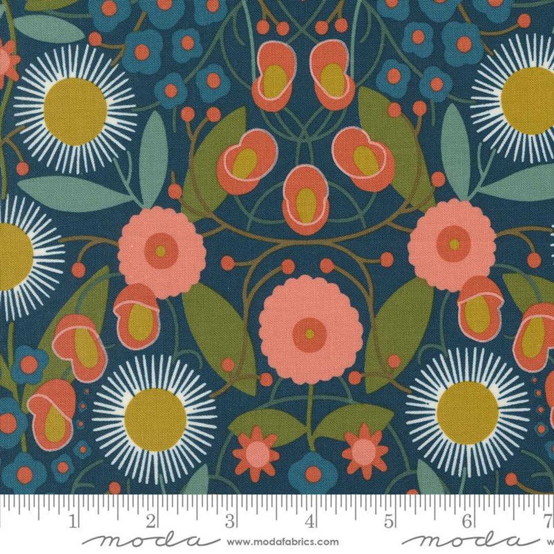 Imaginary Flowers Magical Flowers Midnight by Gingiber of Dreamy Quilts ...
