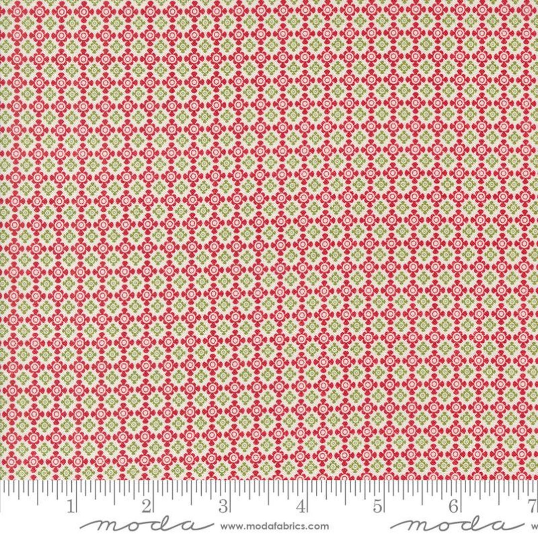 On Dasher Reindeer Candy Red by Sweetwater for Moda Fabrics 55662 12 ...