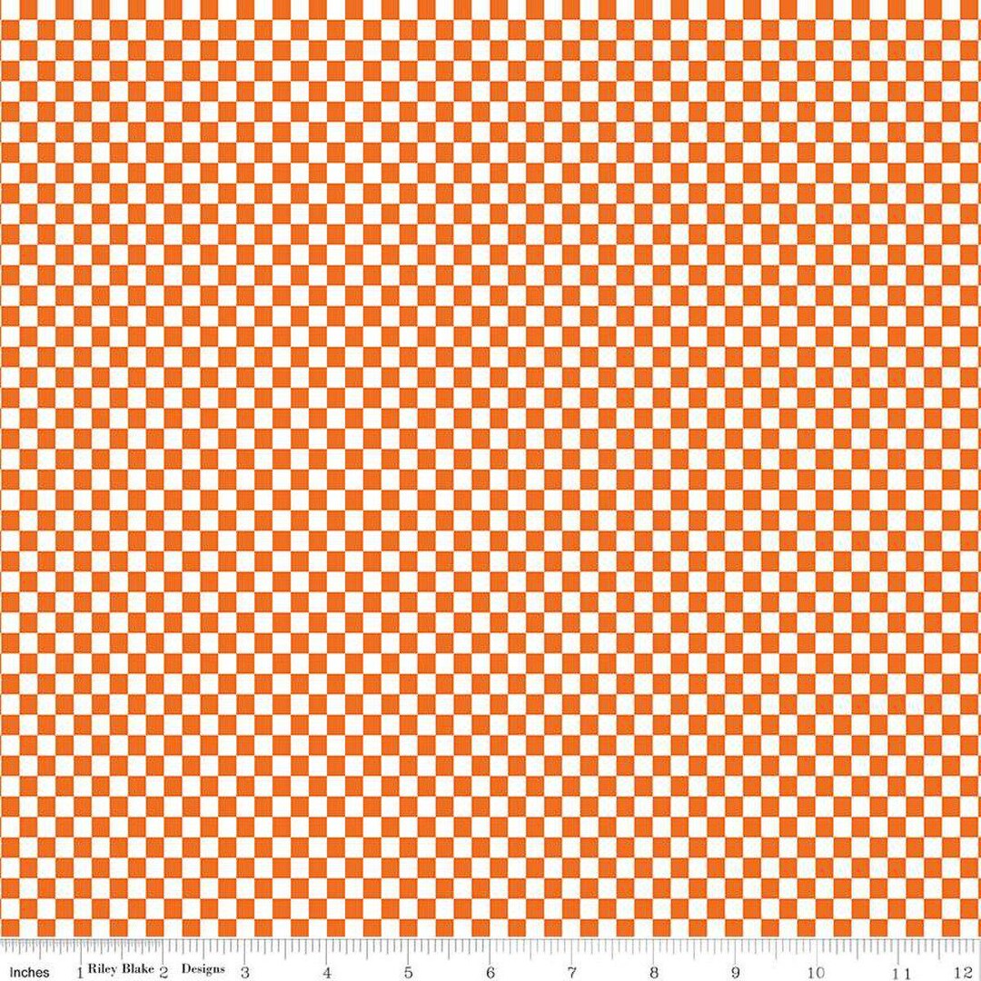 Hot Wheels Made to Race Checker Orange by Riley Blake Designs C15304 ...