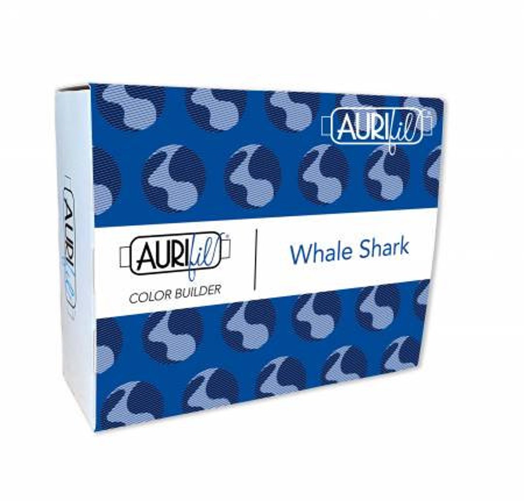 Color Builder 3pc Set Whale Shark Aurifil Mako Cotton Thread AC40CP3-006 40 Wt, 1300m, 3 Spools ...
