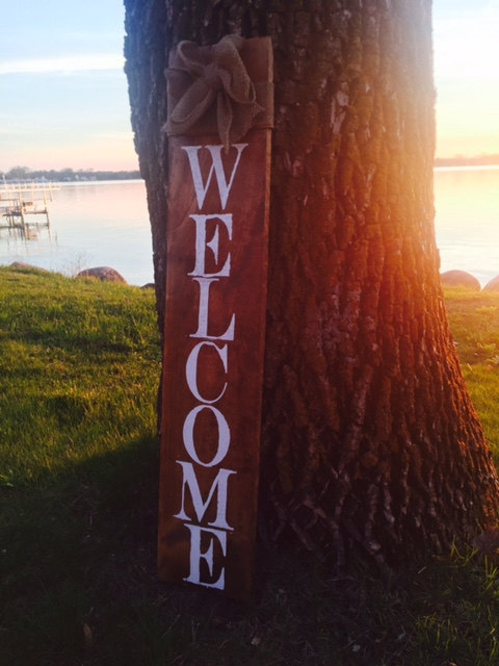 Welcome Wood Sign - Etsy