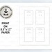 Keychain Template, Keychain Display Card, Keychain Back Card, Key Chain ...
