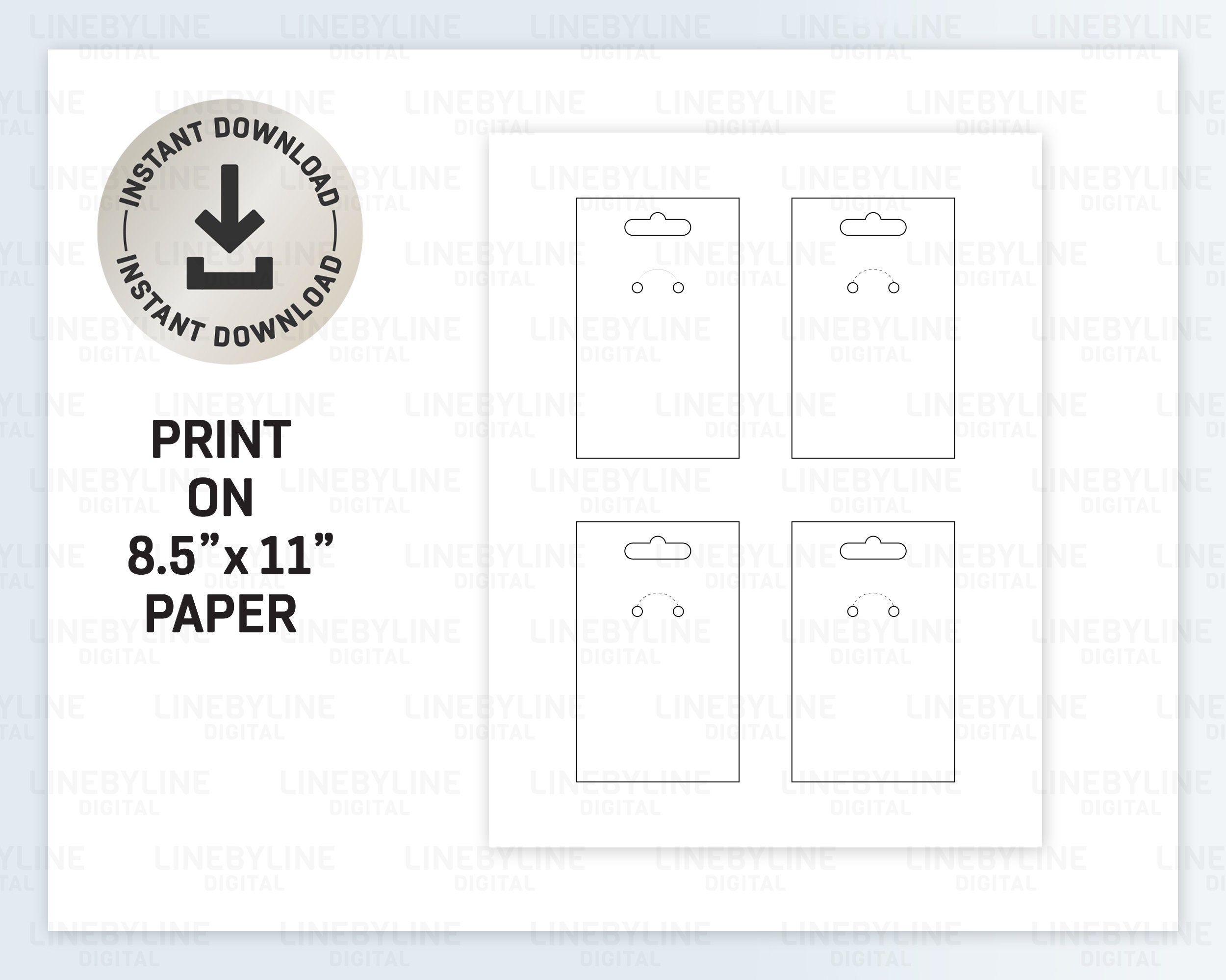 Keychain Template, Keychain Display Card, Keychain Back Card, Key Chain ...