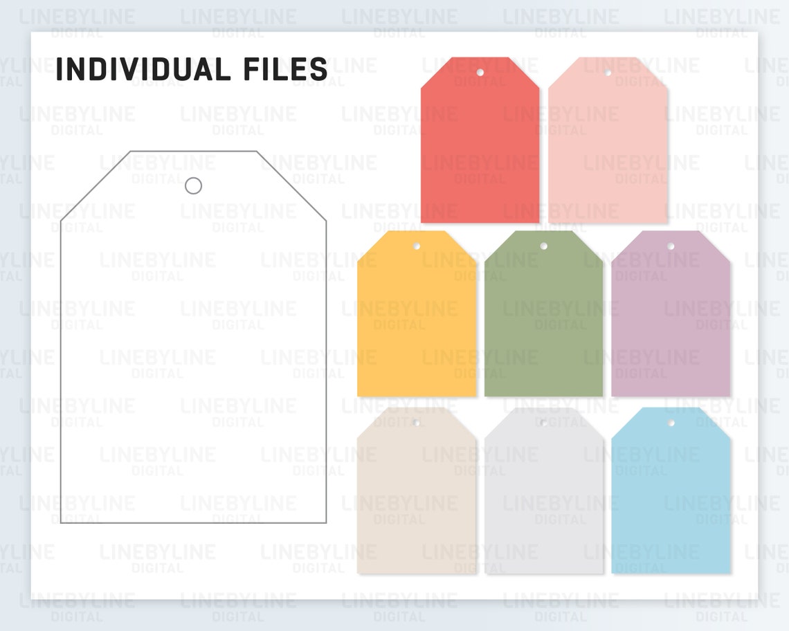 Gift Tag Template SVG, Hang Tag Template, Blank Gift Tag Template, Gift ...