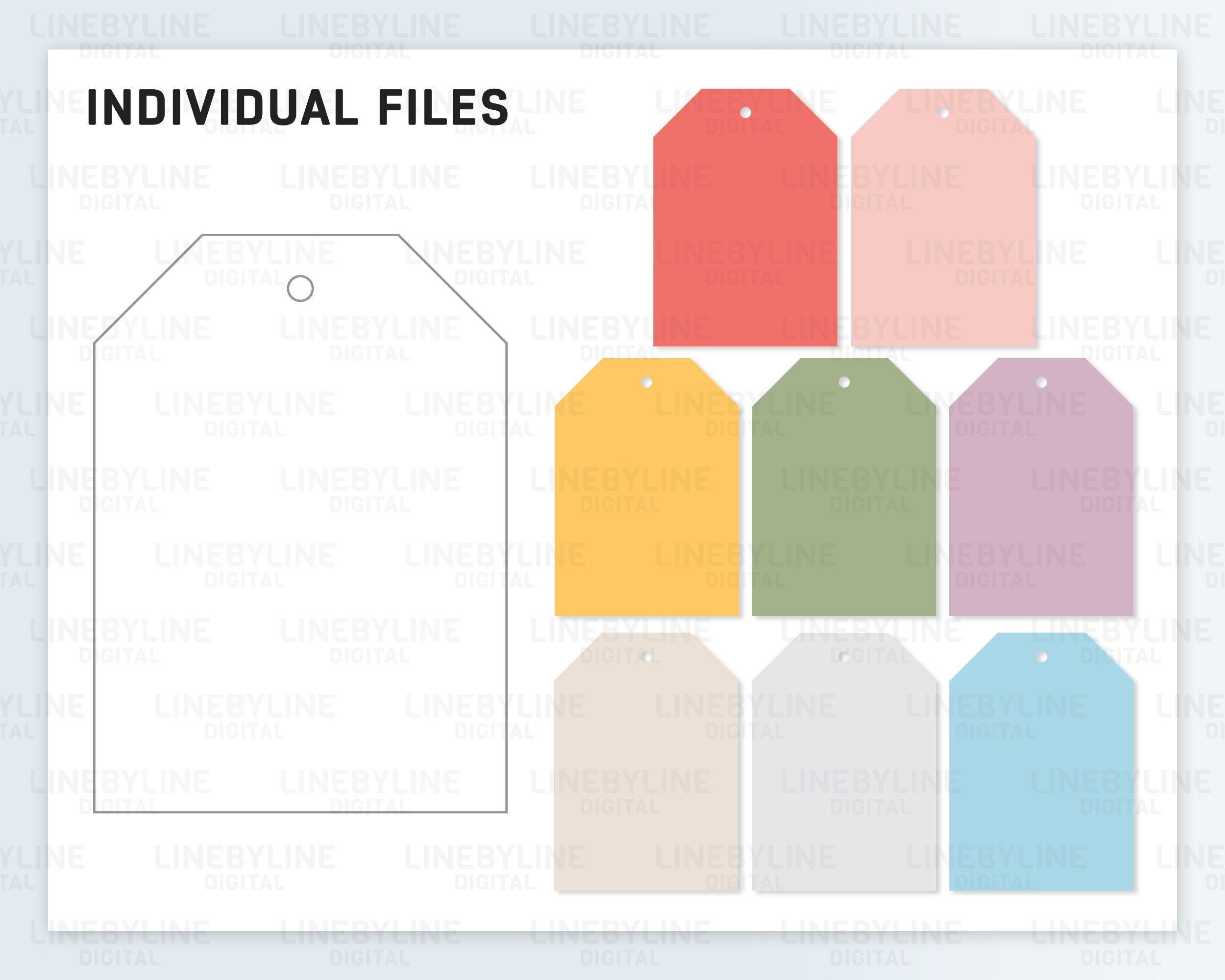 Gift Tag Template SVG, Hang Tag Template, Blank Gift Tag Template, Gift ...