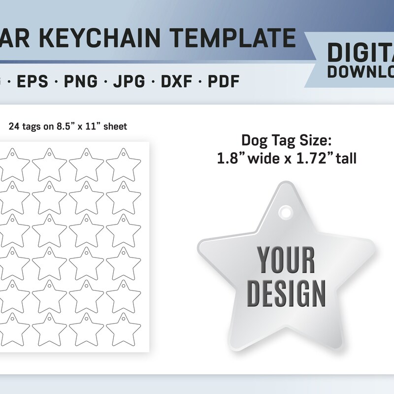 Star Keychain - Etsy