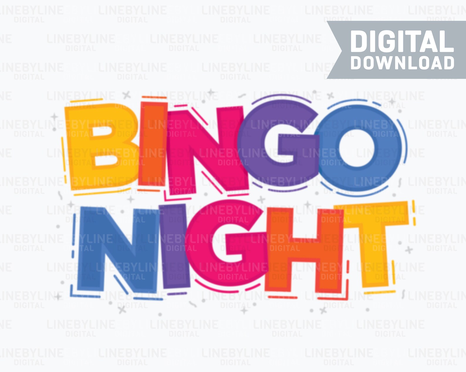 Bingo Sign, Bingo Night Poster, Bingo Logo, Bingo Vector, Bingo Night ...