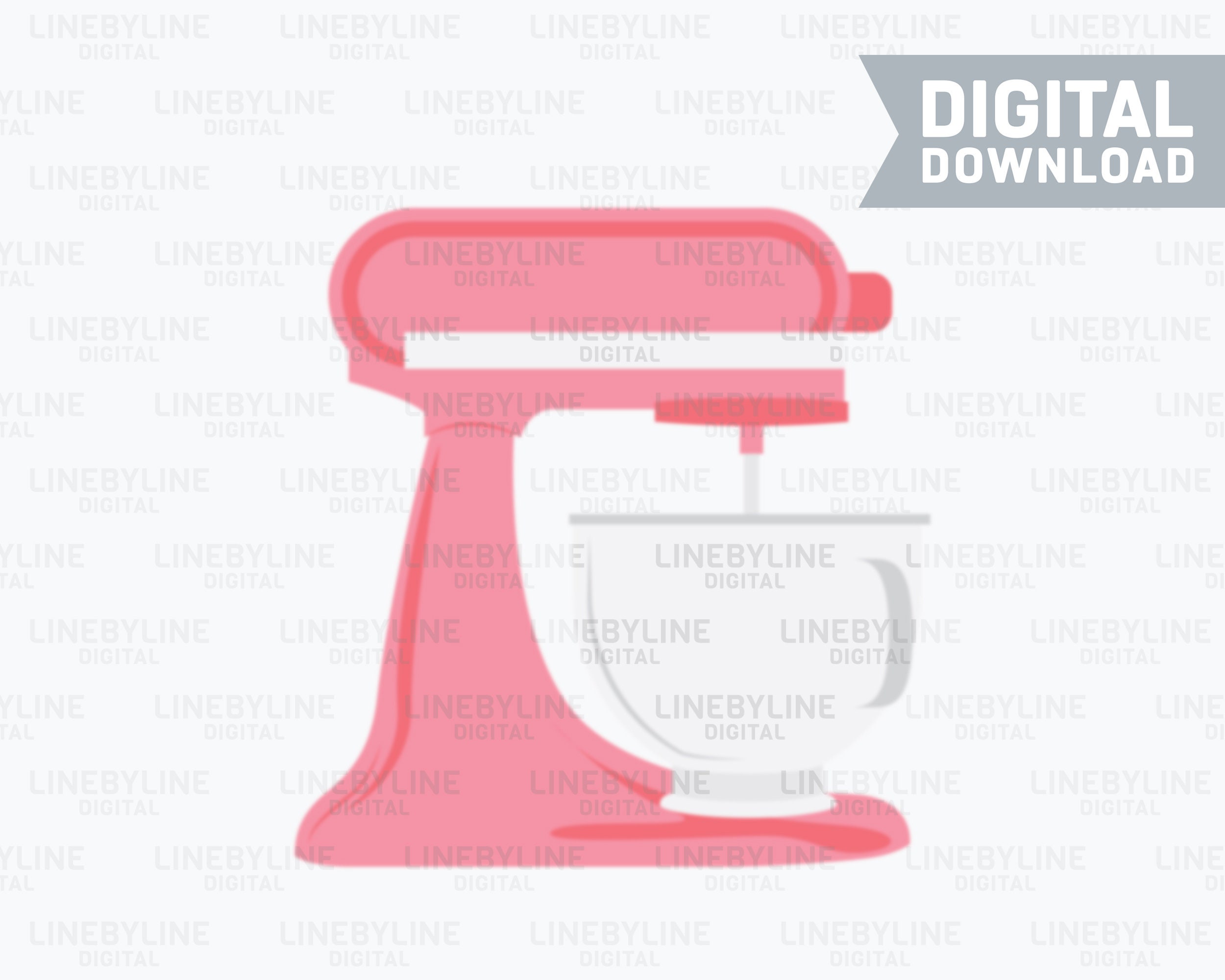 Kitchen Stand Mixer, Baking Mixer Illustration, Mixer PNG, Mixing Stand ...