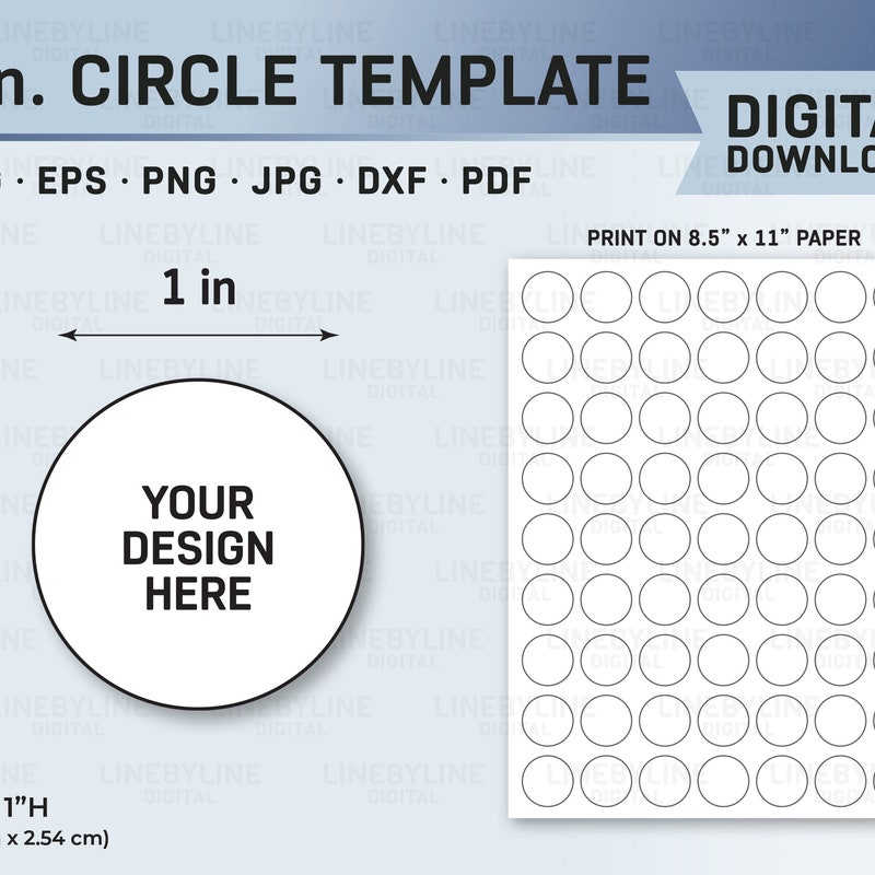 1 Inch Circle - Etsy