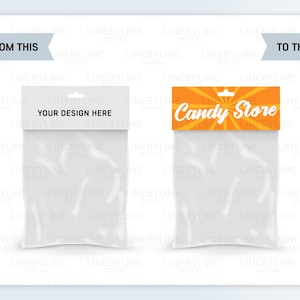 Header Card Template Bag Topper Template Polybag Header Card Snacks ...