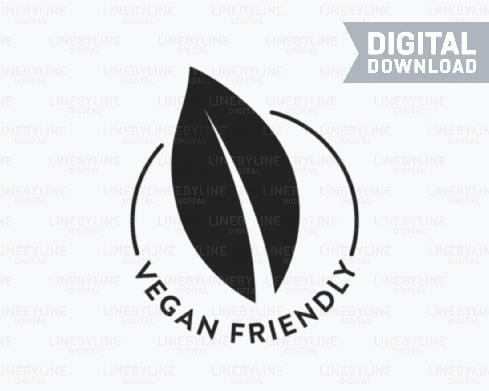 Vegan Friendly Sign, Vegan Label SVG, Vegan Label Sign EPS, Vegan Label ...