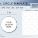 Circle Template, 2 Inch Circle Template, Circle Template SVG, Circle ...