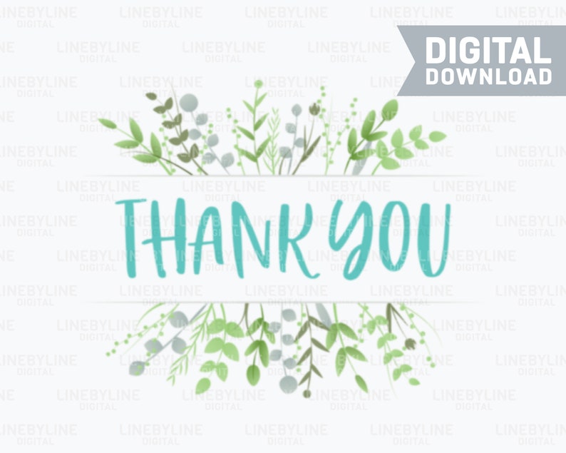 Thank You Card, Thank You Text, Printable Thank You Card, Thank You ...