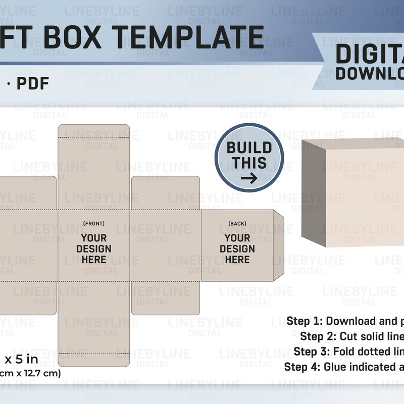 Box Template - Etsy