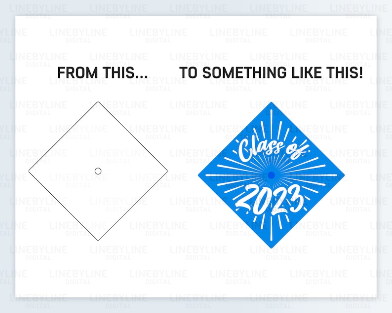 Graduation Cap Template, Graduation Hat Template, Graduate Cap Template ...