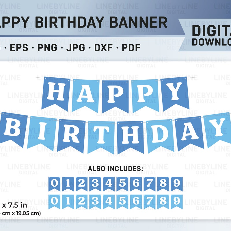 Birthday Banners - Etsy