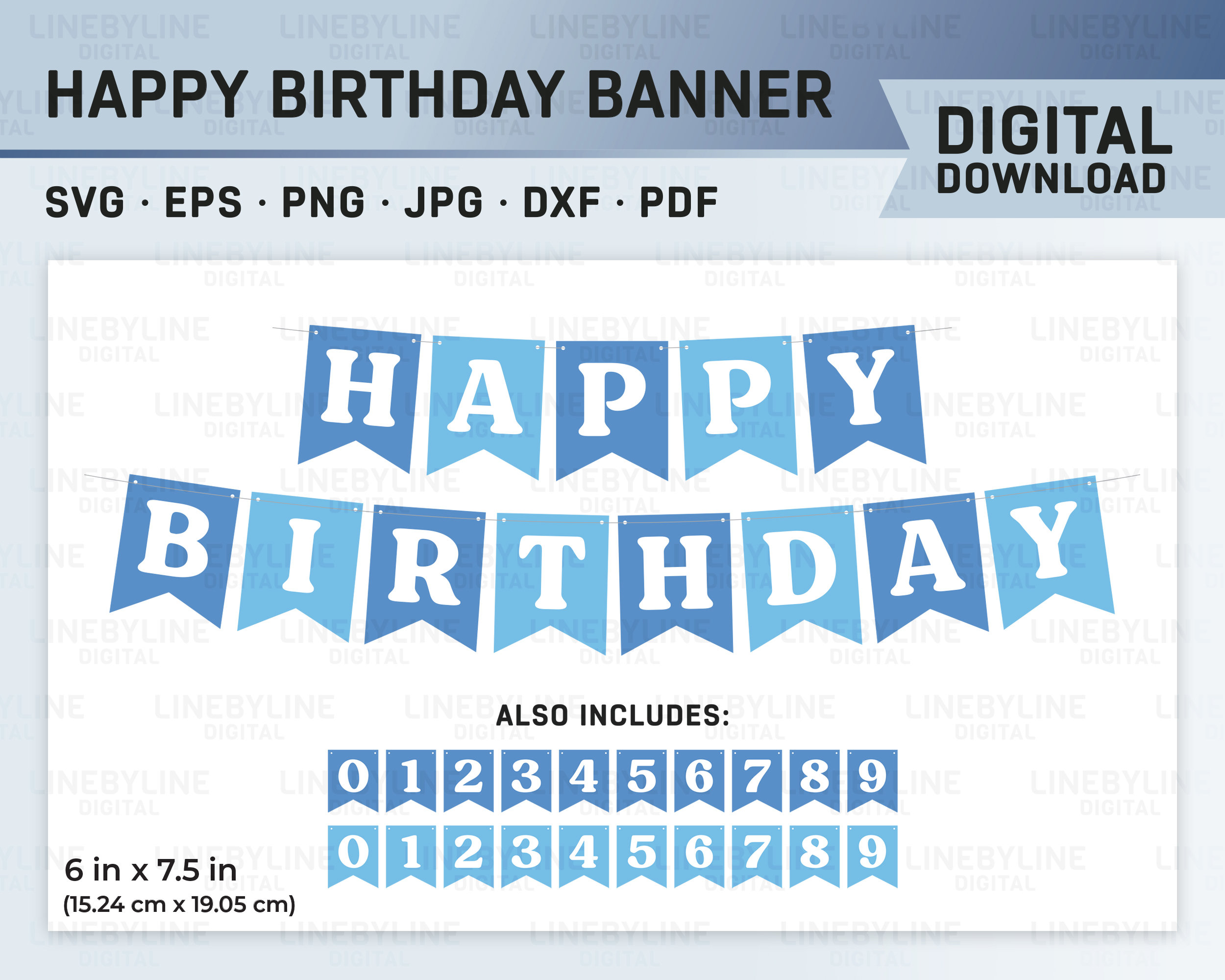 Birthday Banner, Birthday Banner Template, Birthday Banner Print Out ...