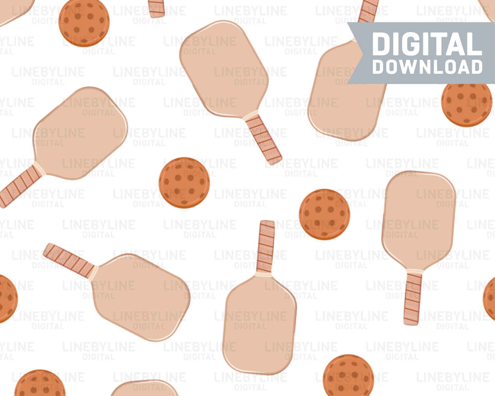 Pickleball Pattern, Pickleball Background, Seamless Pattern, Fabric ...