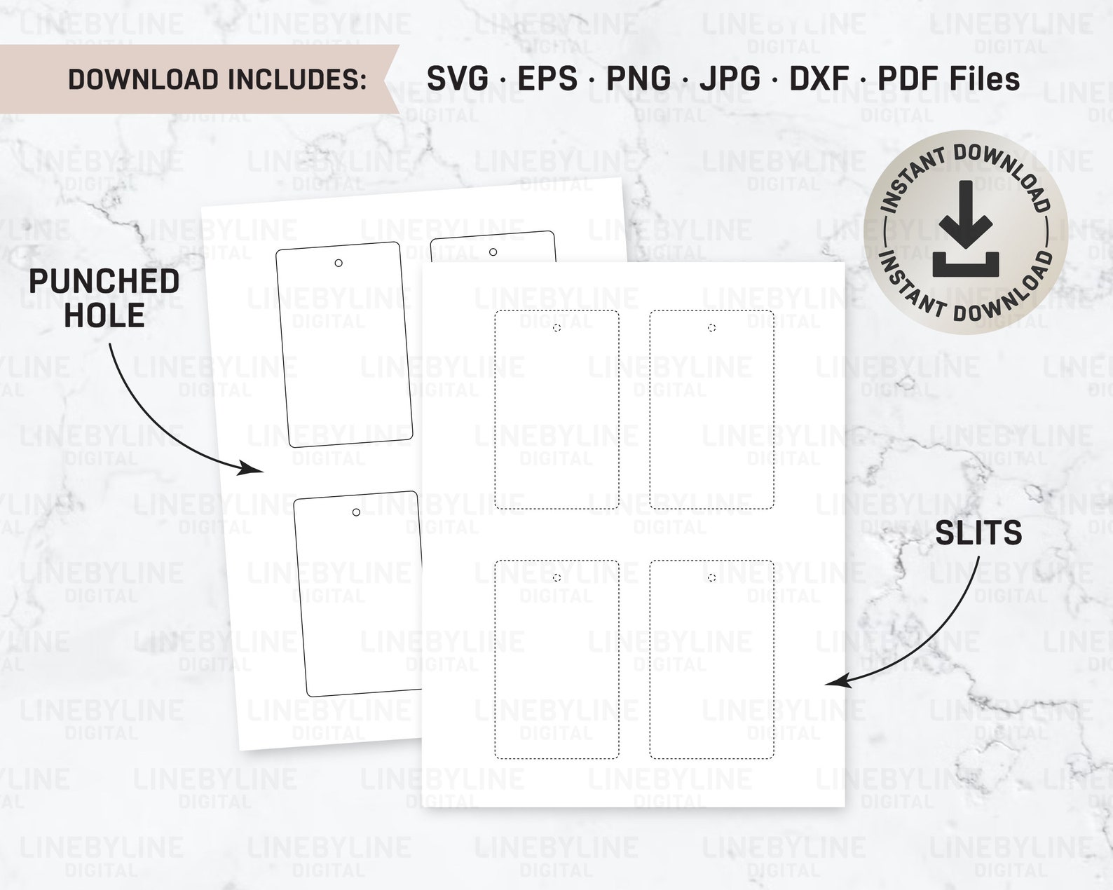 Editable Hang Tag Template Modern Hang Tag Hang Tag Printable Fashion ...