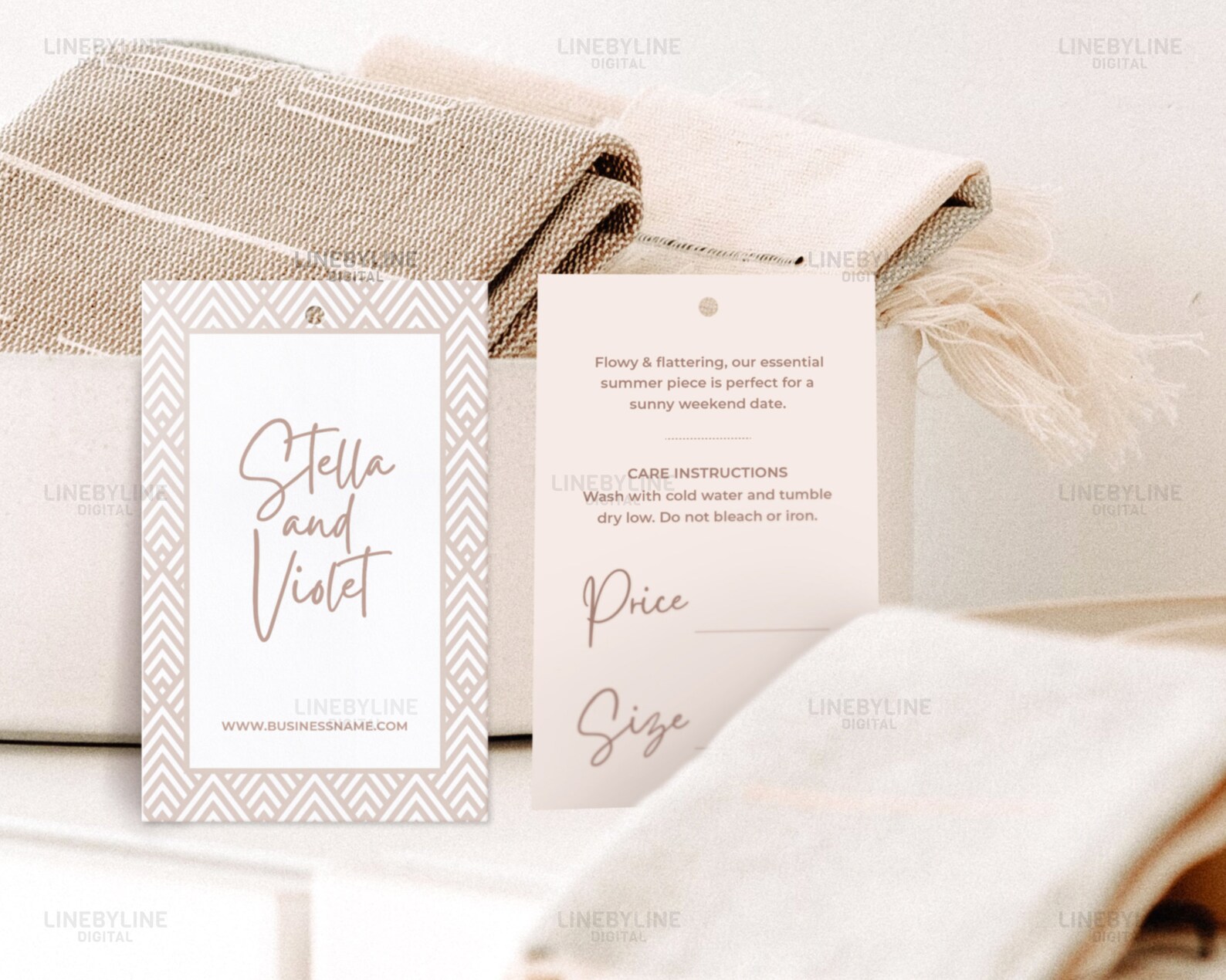 Editable Hang Tag Template Clothing Hang Tag Printable Shirt Label ...