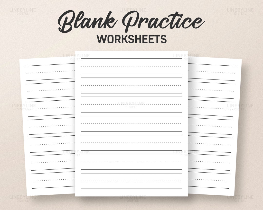 Blank Alphabet Worksheet, Blank Lesson Worksheet, Pre-k Alphabet ...