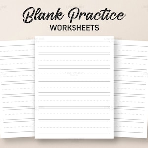 Blank Alphabet Worksheet, Blank Lesson Worksheet, Pre-k Alphabet ...