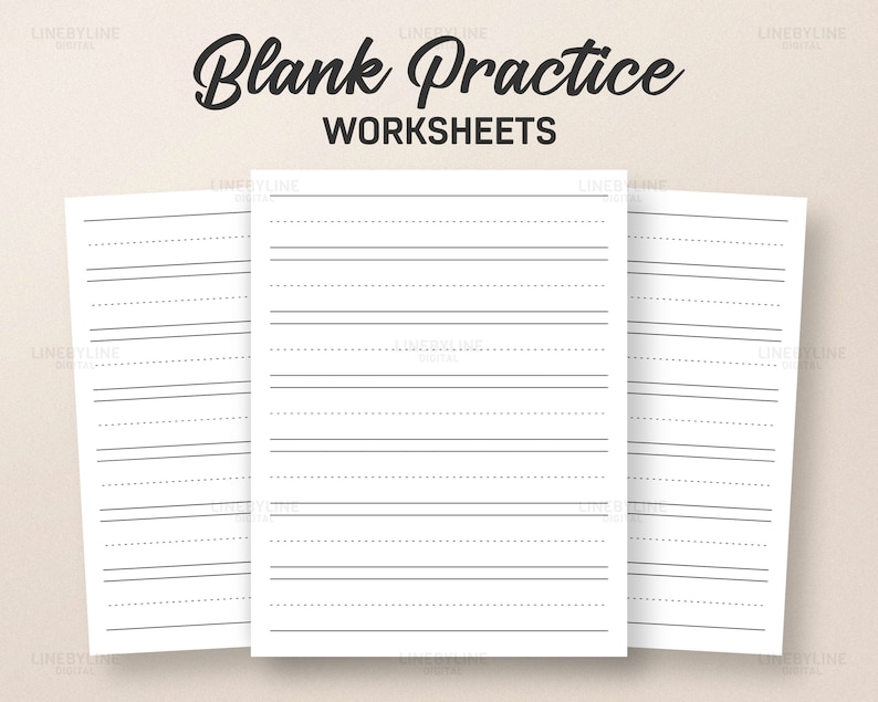 Blank Alphabet Worksheet, Blank Lesson Worksheet, Pre-k Alphabet ...