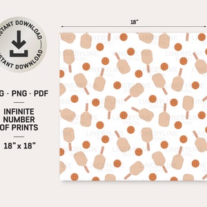 Pickleball Pattern, Pickleball Background, Seamless Pattern, Fabric ...
