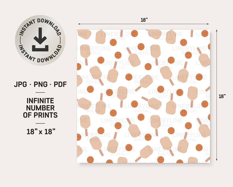 Pickleball Pattern, Pickleball Background, Seamless Pattern, Fabric ...