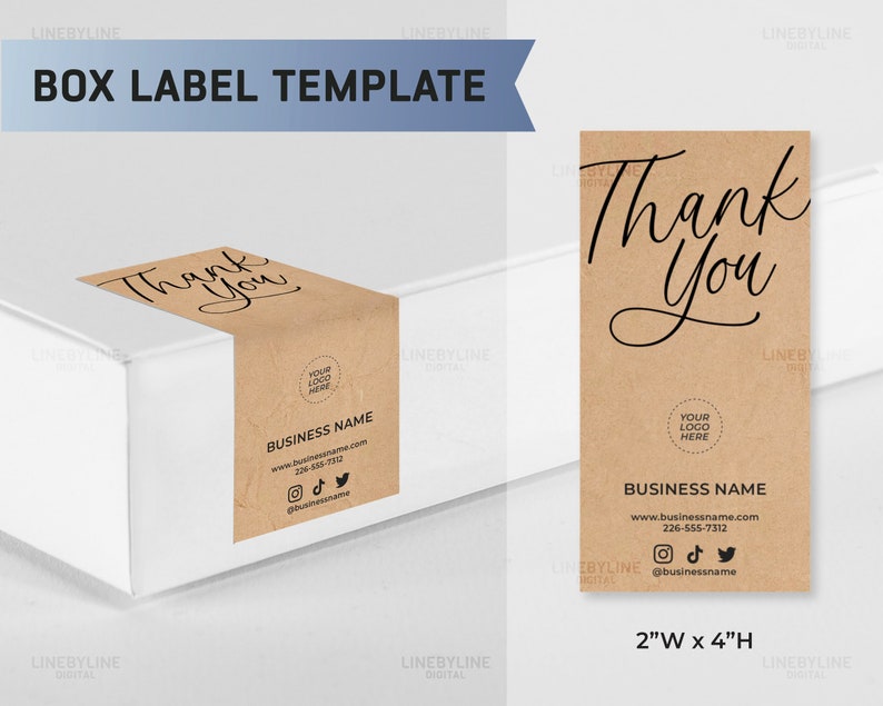 Box Label Template, Box Label Sticker, Box Label Tape, Shipping Label ...