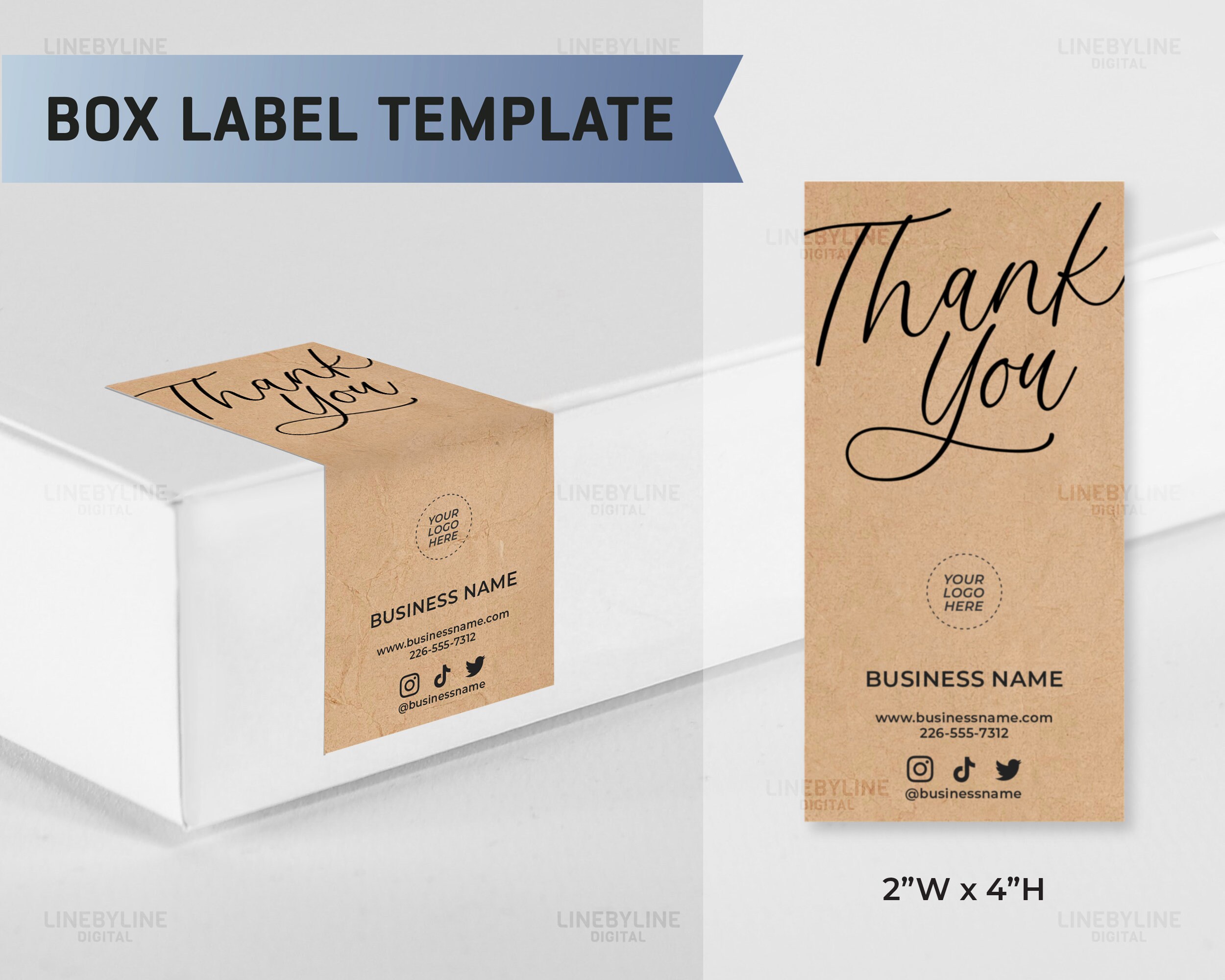 Box Label Template, Box Label Sticker, Box Label Tape, Shipping Label ...