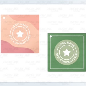 Hang Tag Template, Square Hang Tag Template, Hang Tag Sublimation, Hang ...