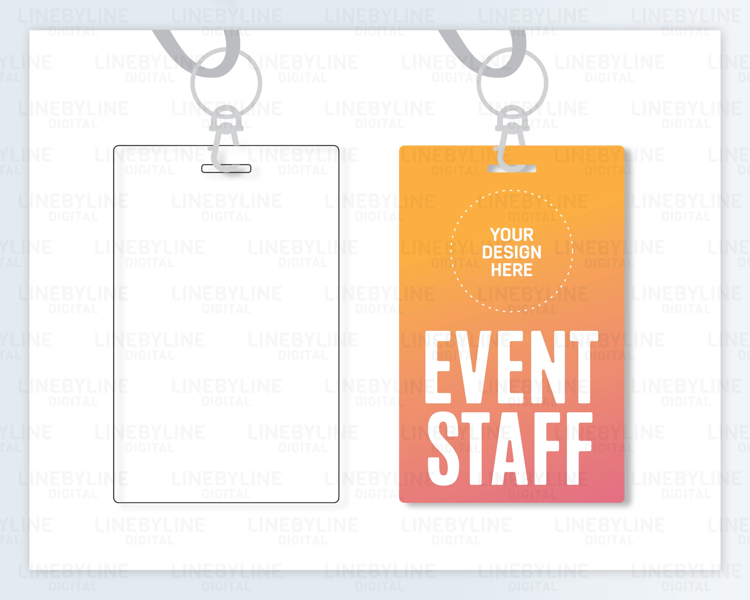 Badge Template, ID Badge Template, Staff Event Badge, Badge Template ...