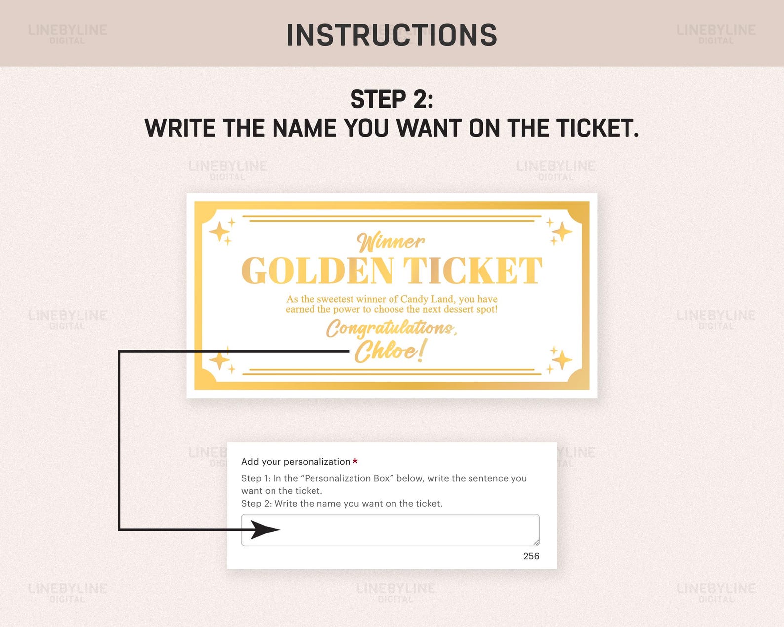 Golden Ticket, Golden Ticket Paper, Golden Ticket Template, Winning ...