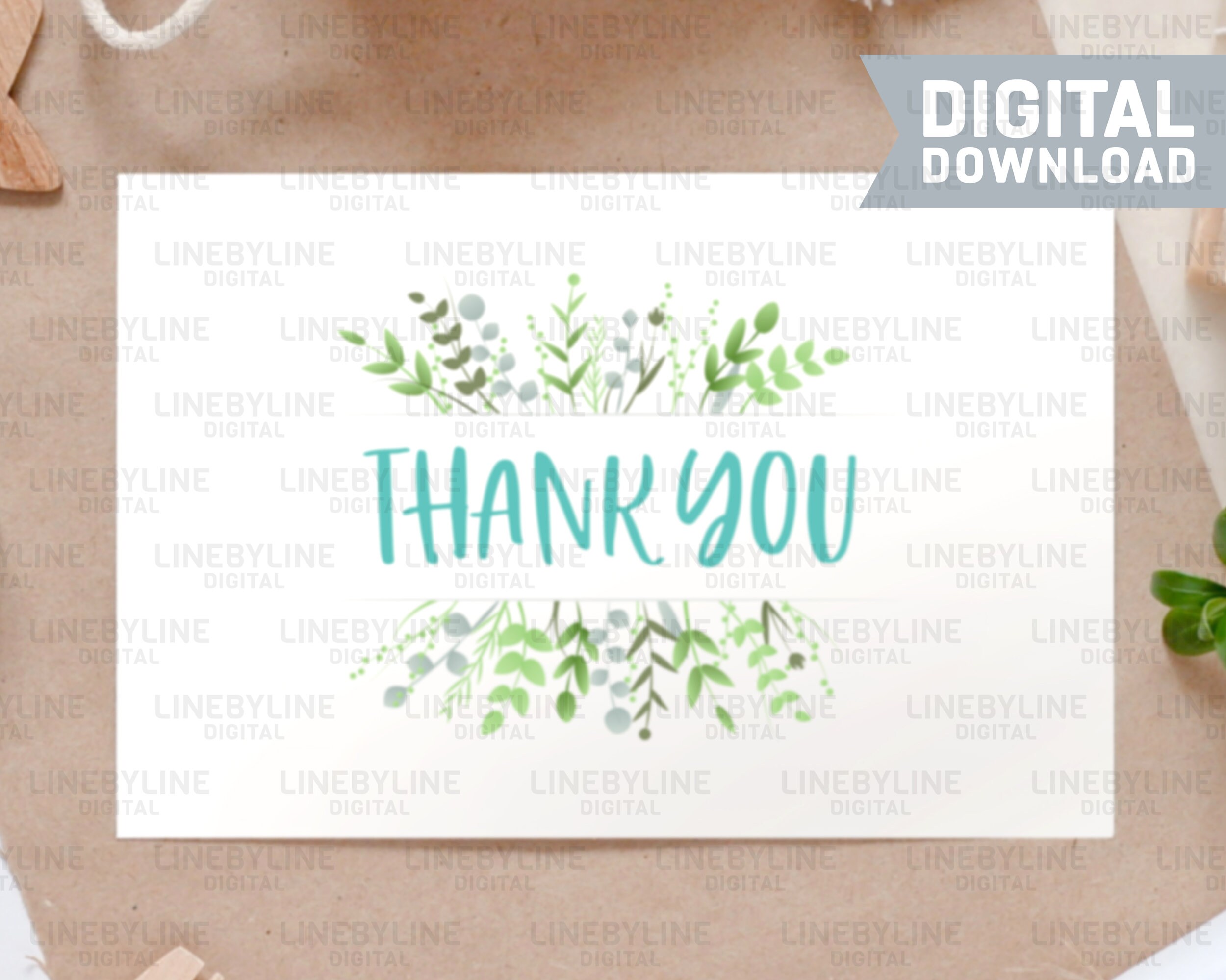 Thank You Card, Thank You Text, Printable Thank You Card, Thank You ...