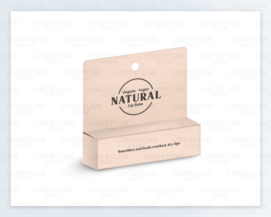 Lip Balm Box Template, Lip Balm Box, Lip Gloss Box Template, Chapstick Box Template, Chapstick ...