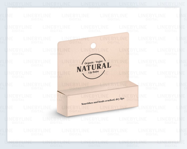 Lip Balm Box Template, Lip Balm Box, Lip Gloss Box Template, Chapstick ...