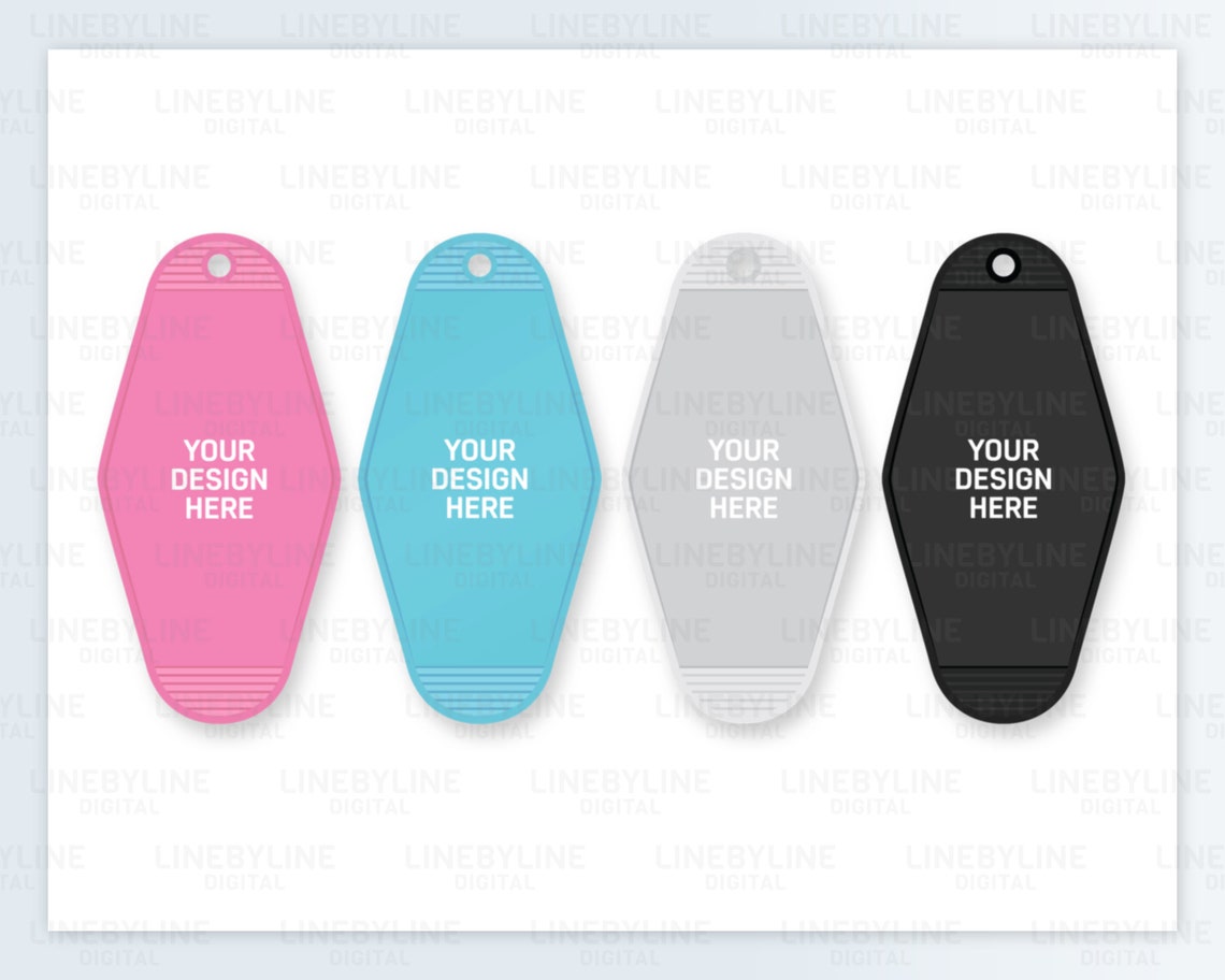 Keychain Template, Keychain Sublimation, Retro Keychain Canva, Motel ...