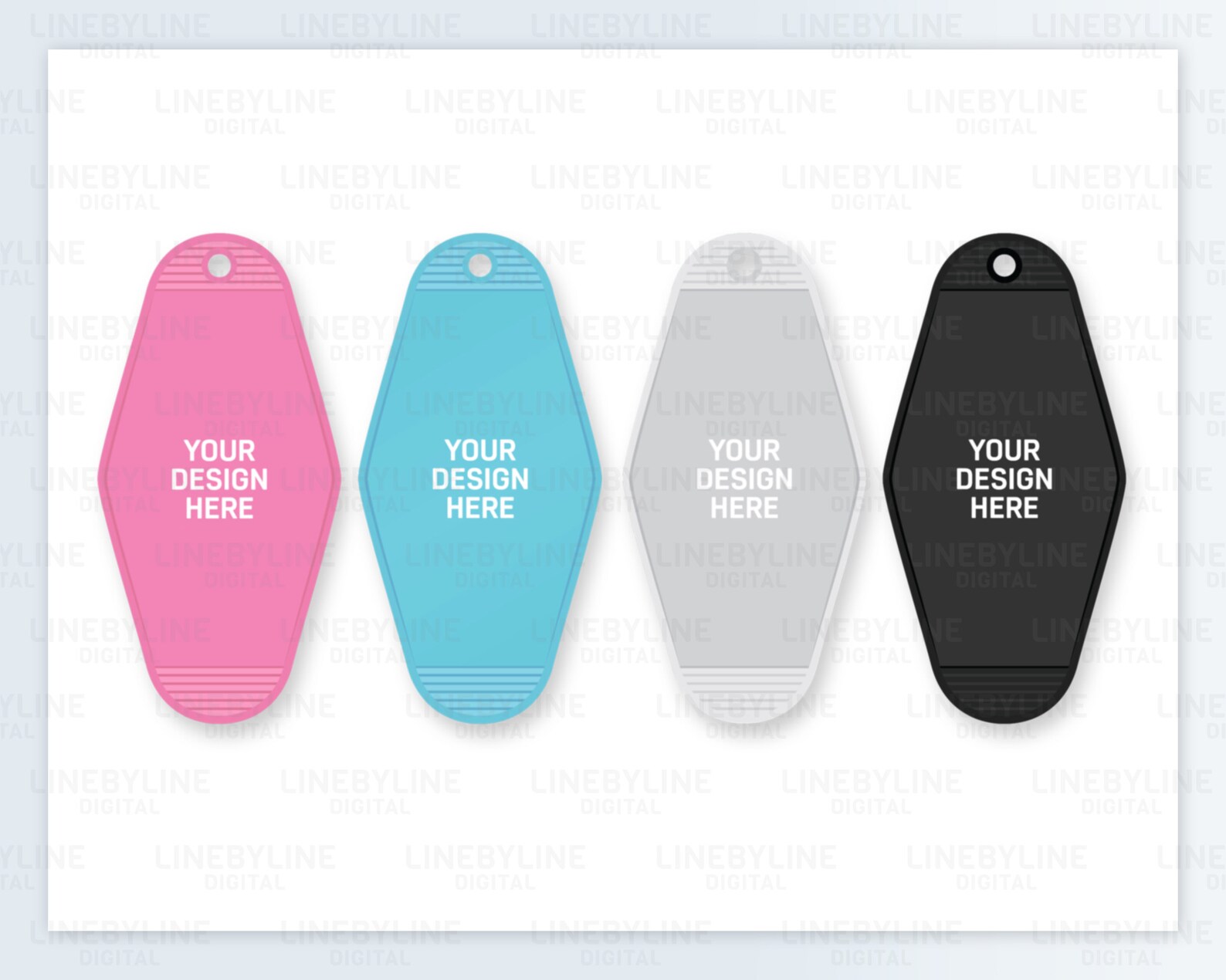 Keychain Template, Keychain Sublimation, Retro Keychain Canva, Motel ...