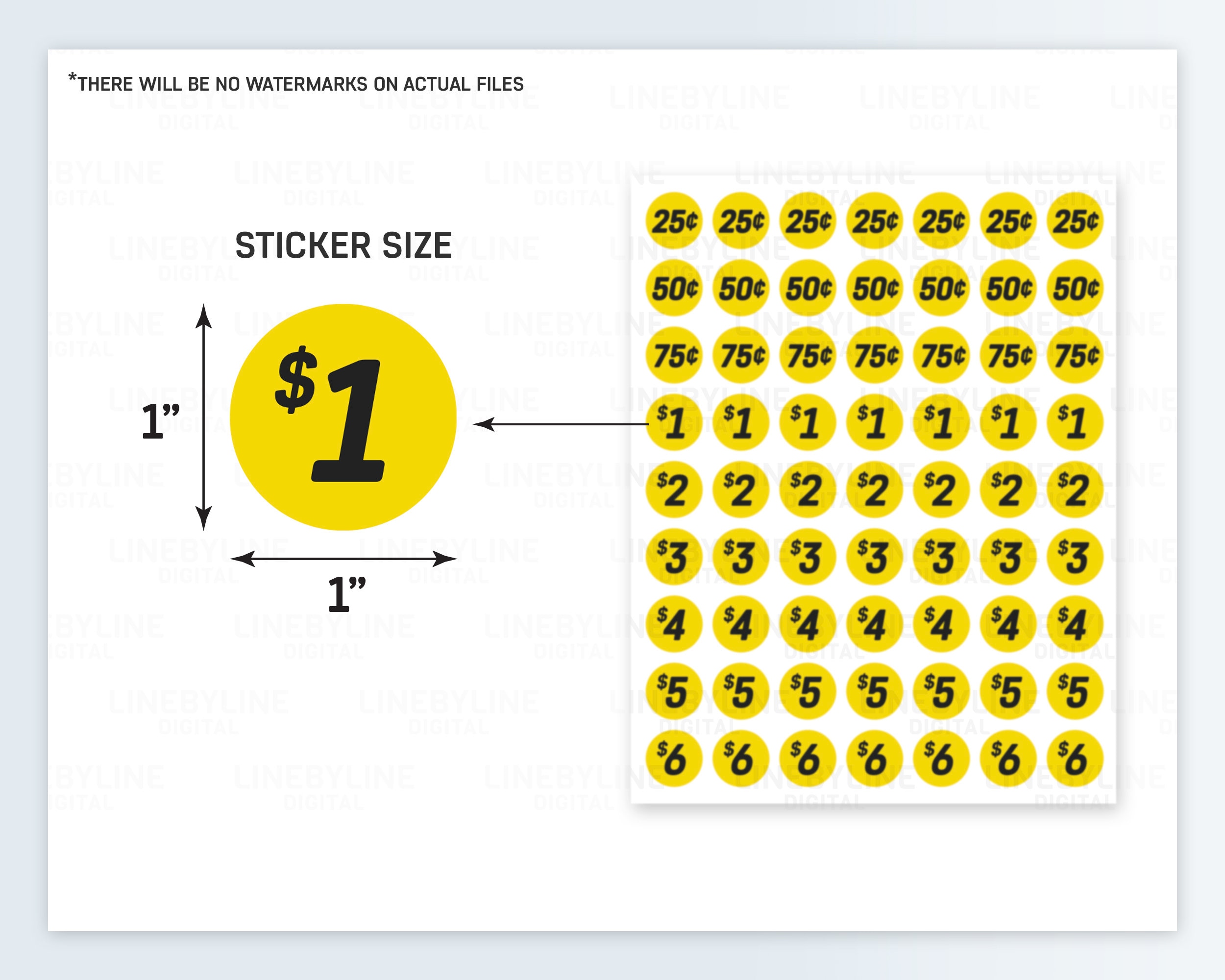Garage Sale Stickers, Sale Stickers, Price Tag Stickers, Circle ...