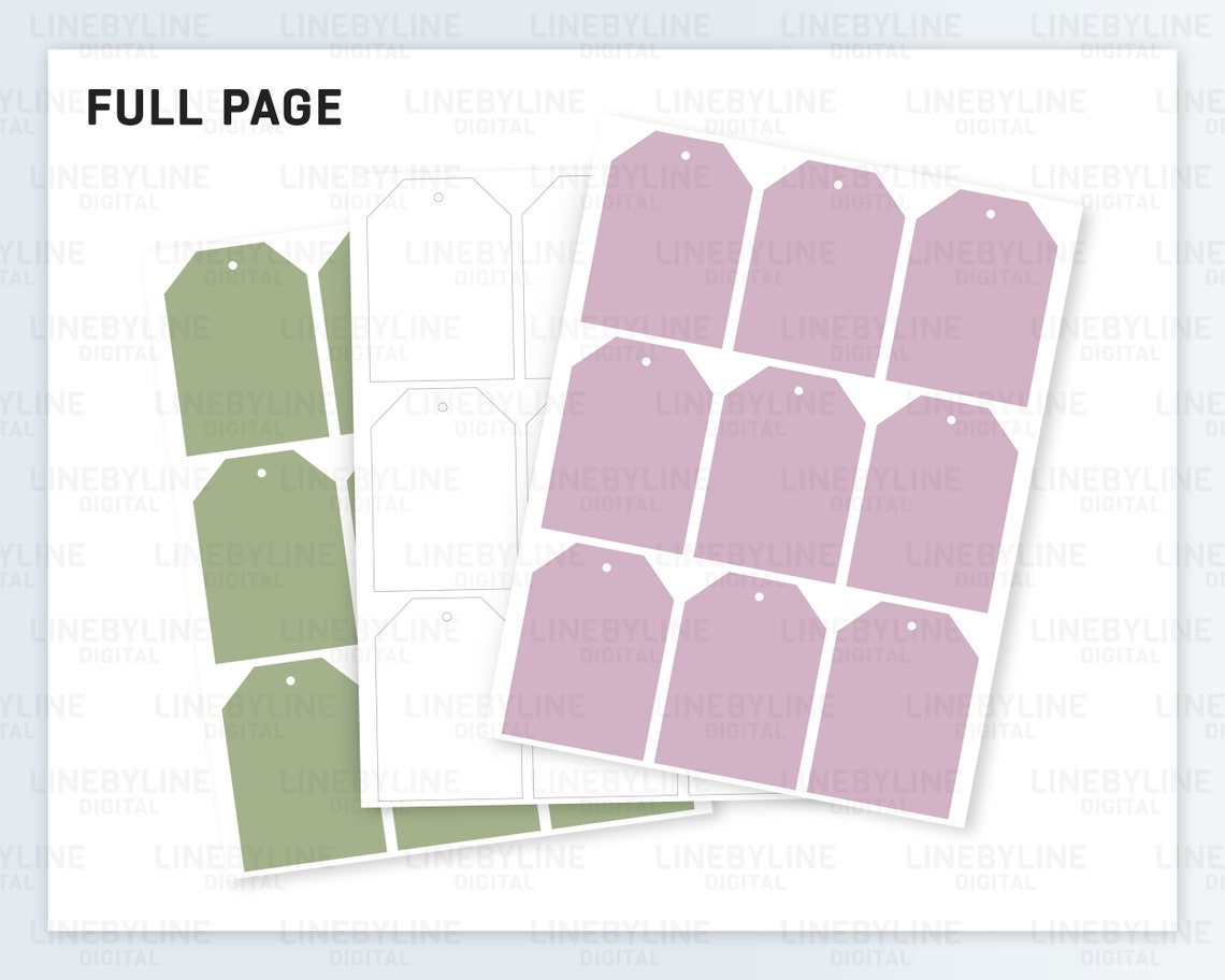 Gift Tag Template SVG, Hang Tag Template, Blank Gift Tag Template, Gift ...