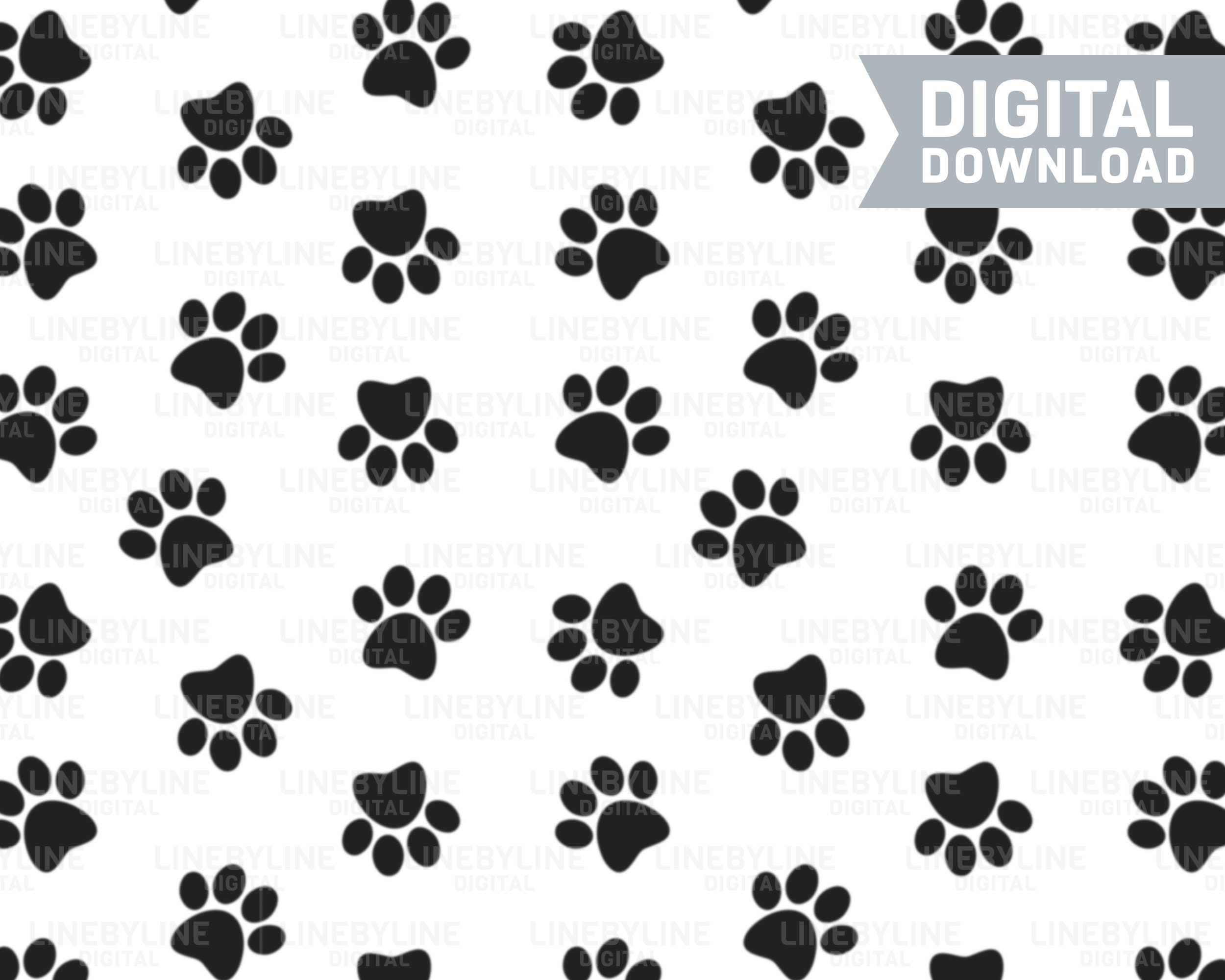 Paw Print Pattern, Dog Paw Pattern, Dog Paw Print Pattern, Paw Print ...