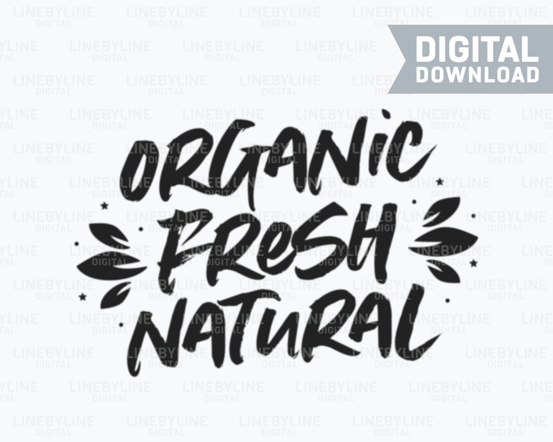 Organic Sign, Natural Fresh Sign, Farmers Market Sign PNG, Organic ...