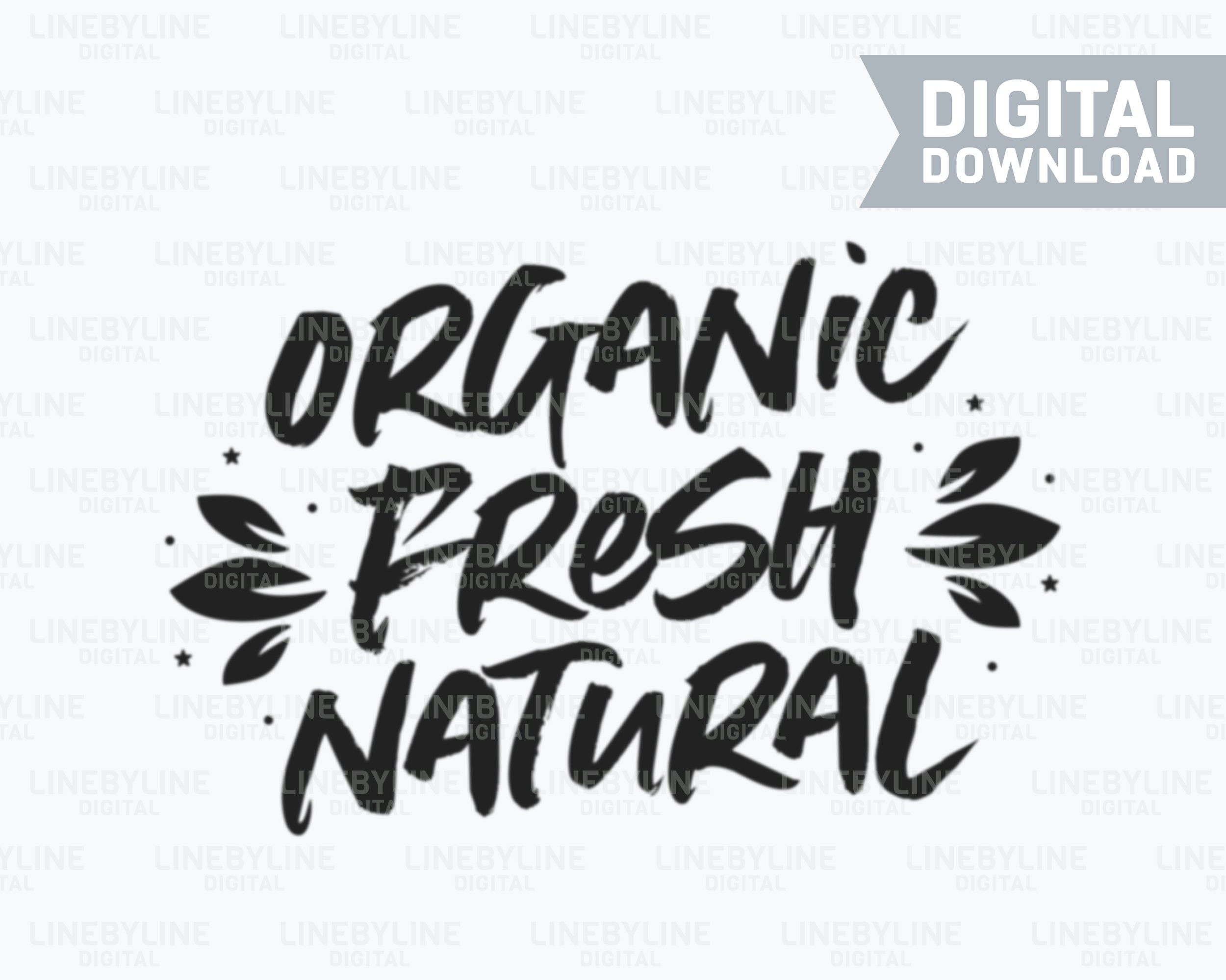 Organic Sign, Natural Fresh Sign, Farmers Market Sign PNG, Organic ...