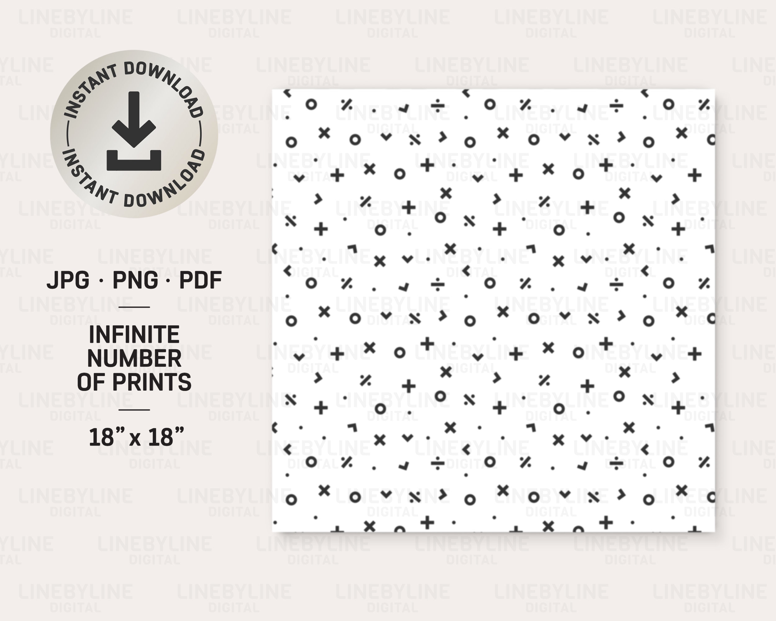 Math Pattern, Repeat Pattern, Math Wallpaper, Math Symbols, School ...