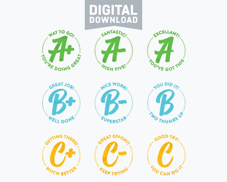 School Grading Letters, Teacher Grading Report, Grading Letters ...